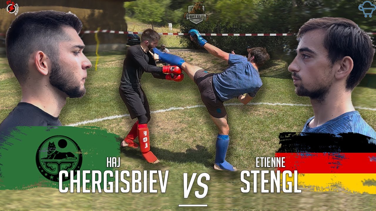 Chechen Boxer vs German Kickboxer| Streetfight | SUBMISSION Finish ...