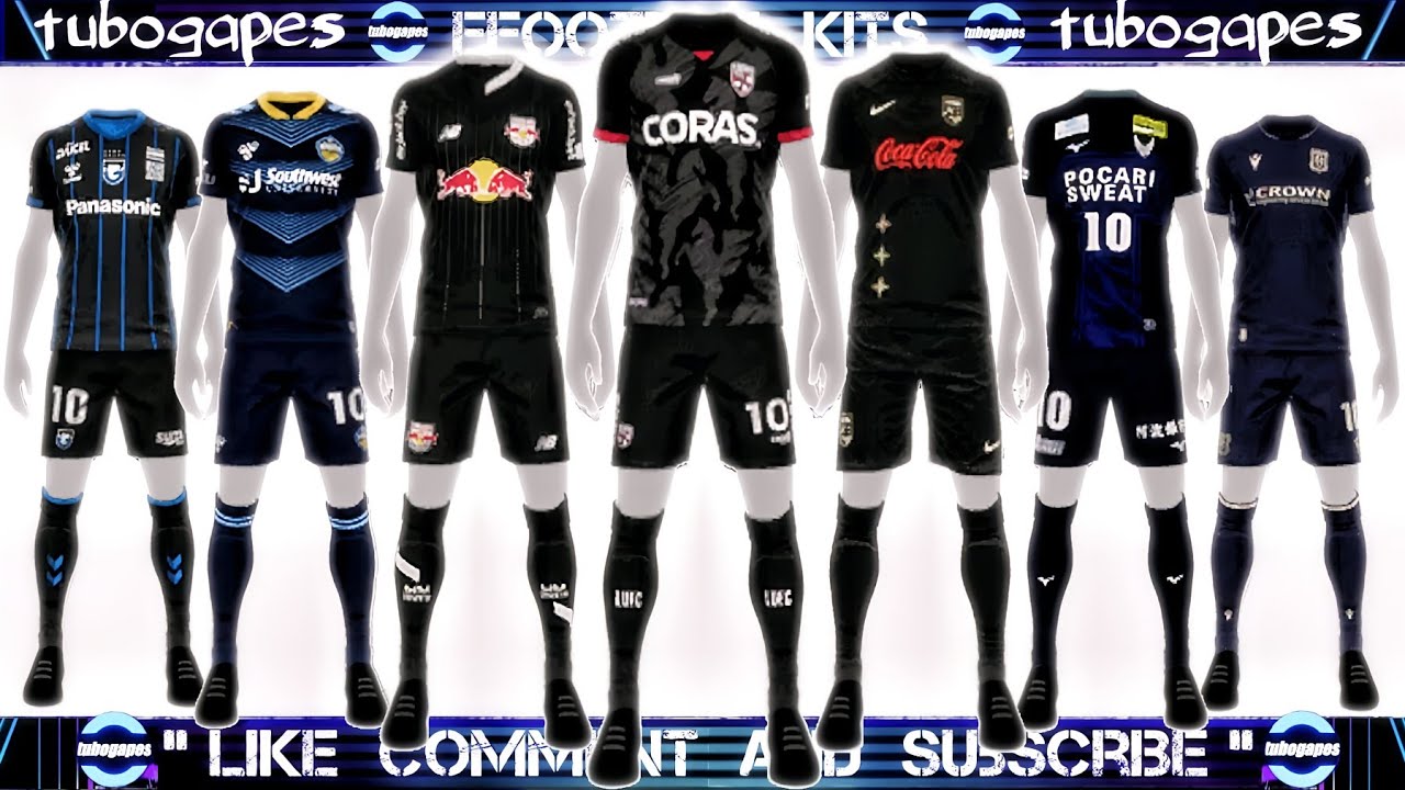 New Black Kits! Best Black Jersey eFootball 2024🔥 - YouTube
