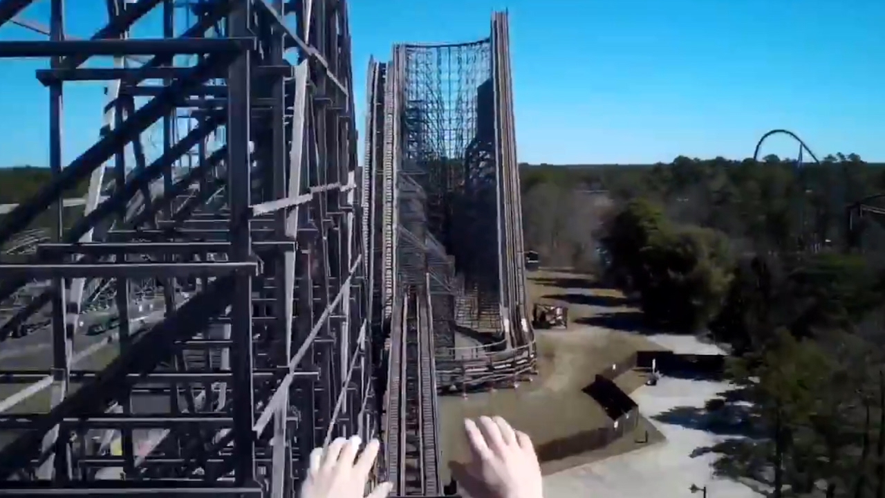 EL TORO at Six Flags Great Adventure POV~ Intamin Wooden Coaster - YouTube