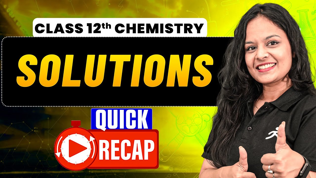 Class 12th Solutions in One Shot 🔥|| Mind Map Revision || Complete in ...
