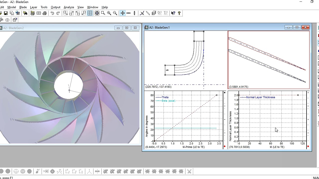 Impeller Blade Using BladeGen-Ansys - YouTube