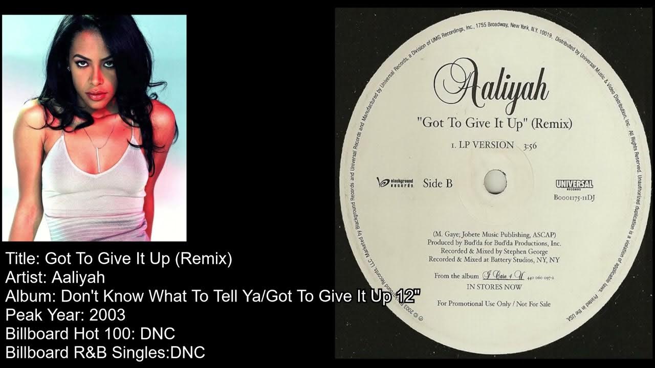 Aaliyah -Got To Give It Up (Remix) - YouTube