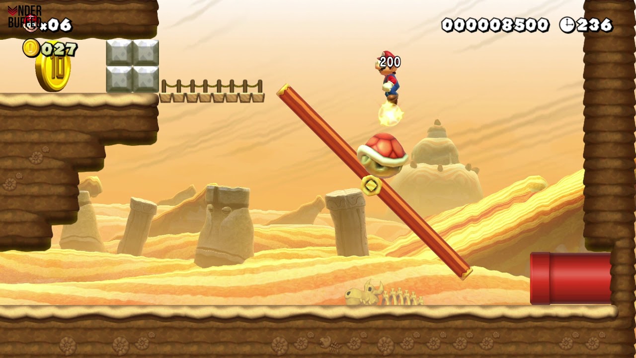 [Super Mario Maker 2] Job 11 - Seesaw Catapults - YouTube