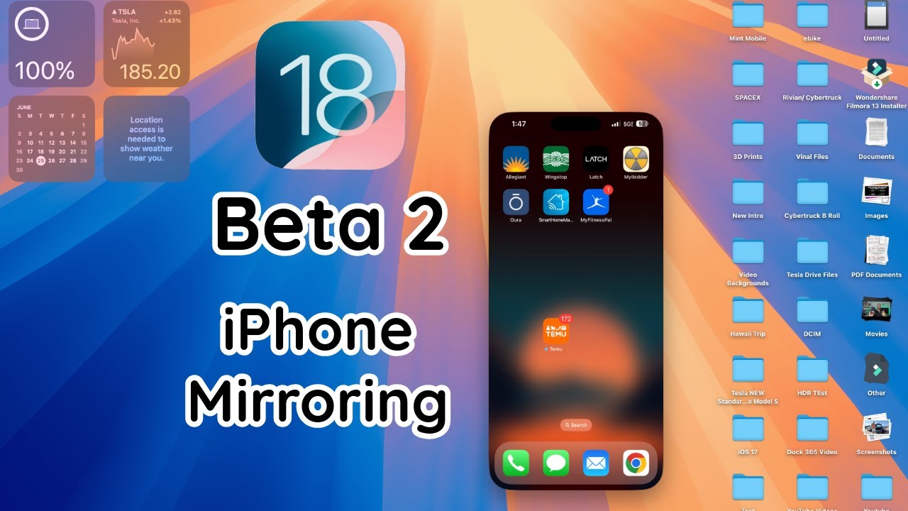 iOS 18 Feature Spotlight | iPhone Mirroring Is HERE | - YouTube