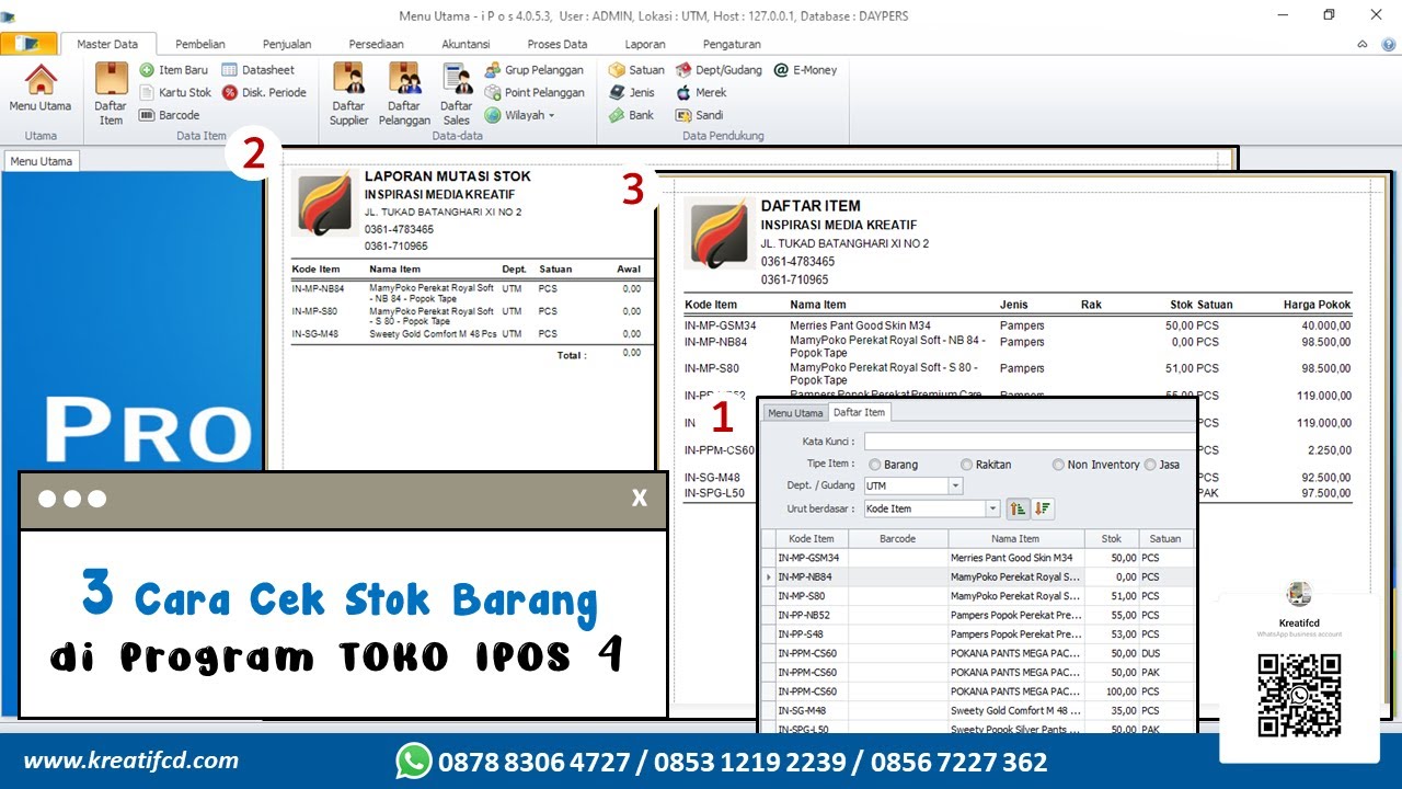 3 Cara Cek Stok Barang di IPOS 4 - YouTube