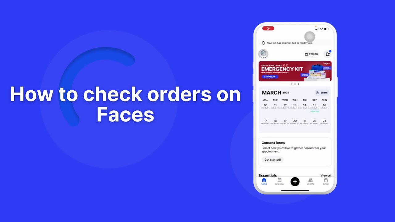How to check orders on Faces - YouTube