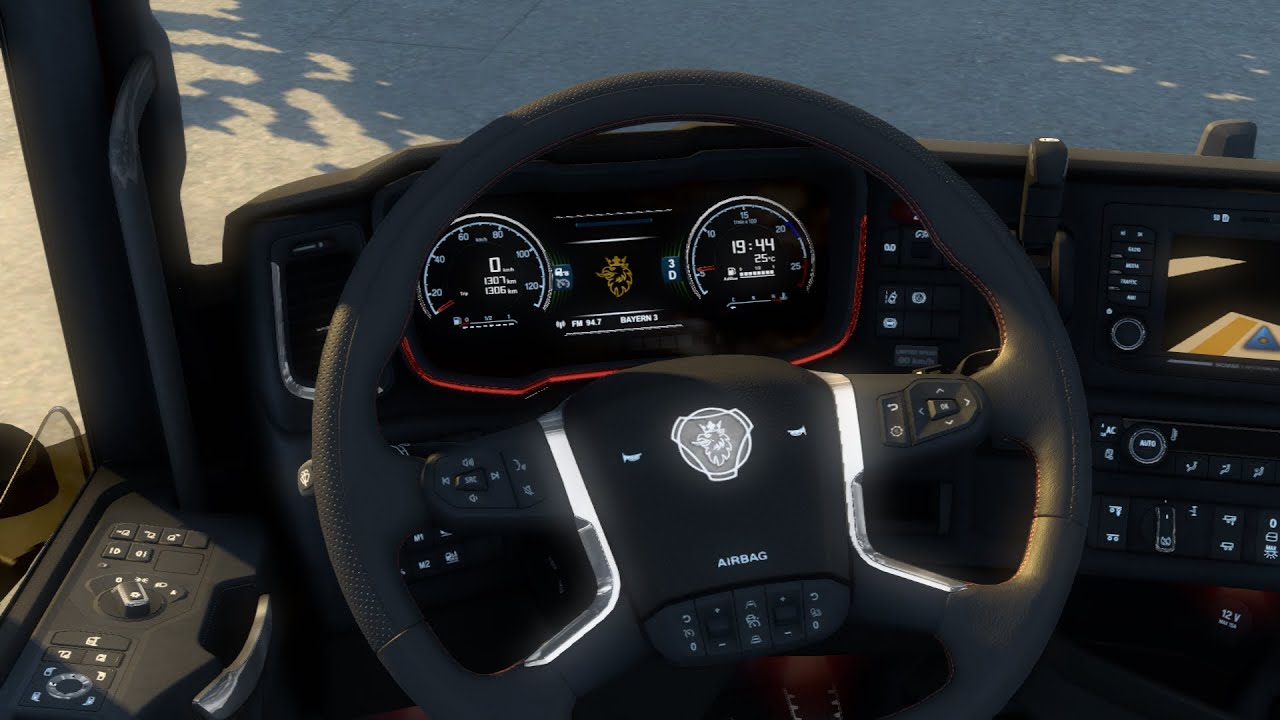 Scania New Dashboard Computer | ETS 2 1.40 - YouTube