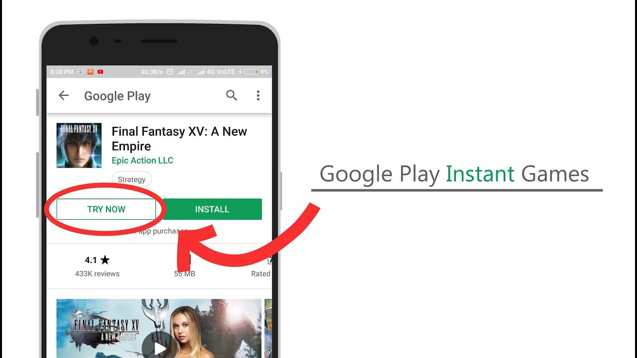 How to Play Android Game Without Downloading | Google Play Instant ...