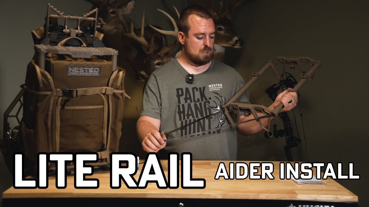 Nested Treestand Systems Aider Rope Install - YouTube