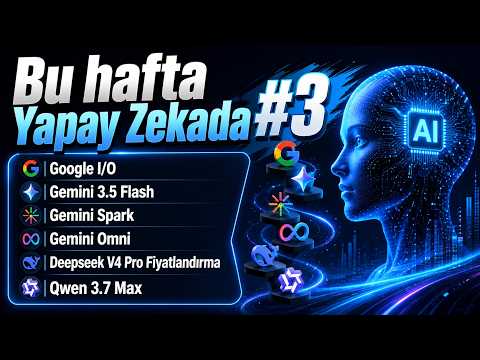Google I/O, Gemini 3.5 Flash, Gemini Spark, Gemini Omni, Qwen 3.7 Max | Bu Hafta Yapay Zekada #3