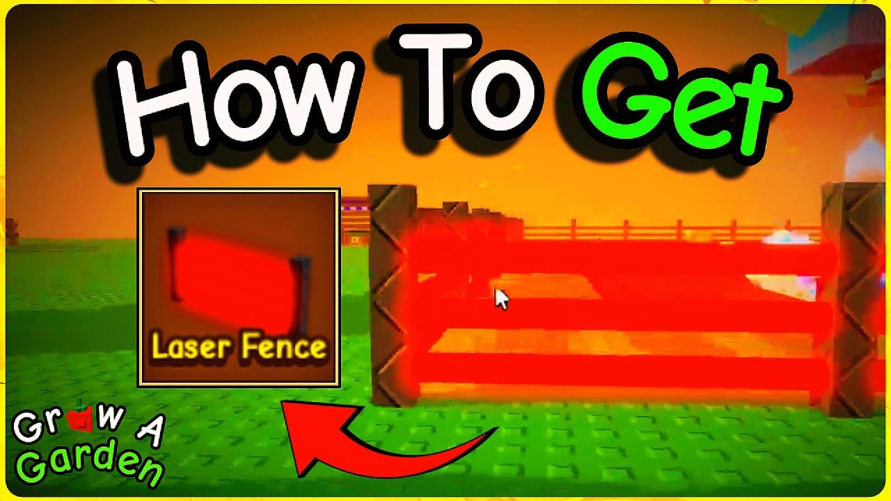 How to Get LASER FENCE in Grow a Garden (Showcase + Guide) - YouTube