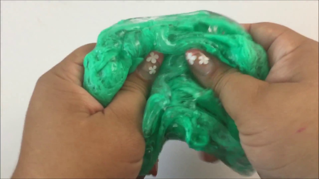 Soft Clay and Clear Slime Mix // SLIMECLOUDS - YouTube