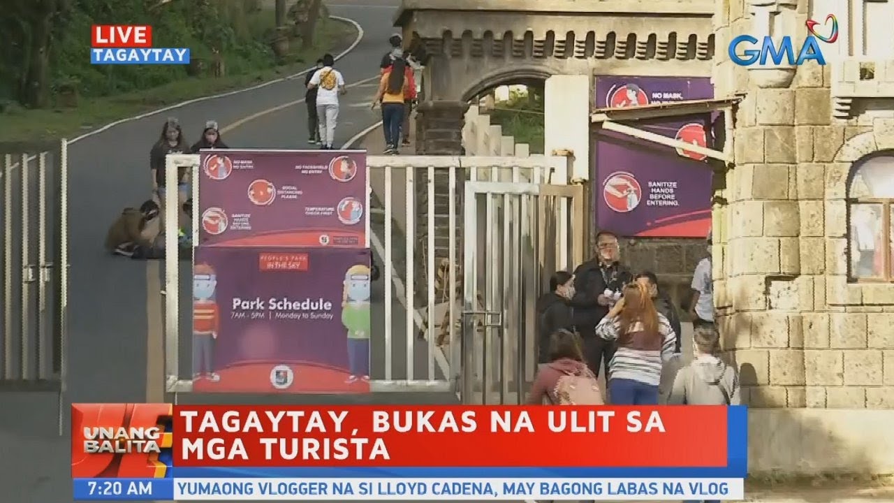 UB: Tagaytay, bukas na ulit sa mga turista - YouTube