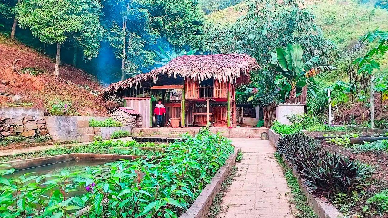 A boy with a job on an isolated farm in the middle of the wild forest ...