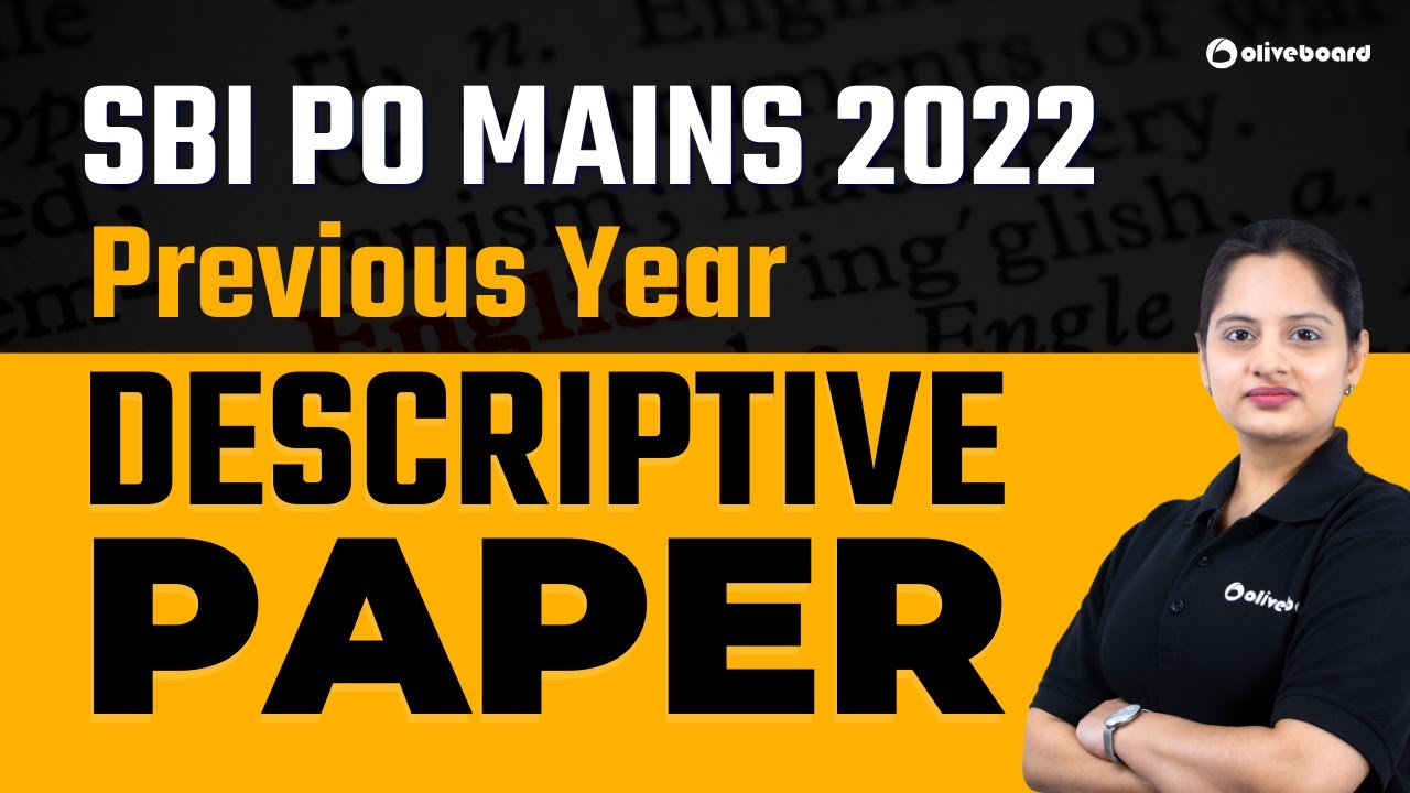 SBI PO Previous Year Descriptive Question Paper 2021 | SBI PO ...