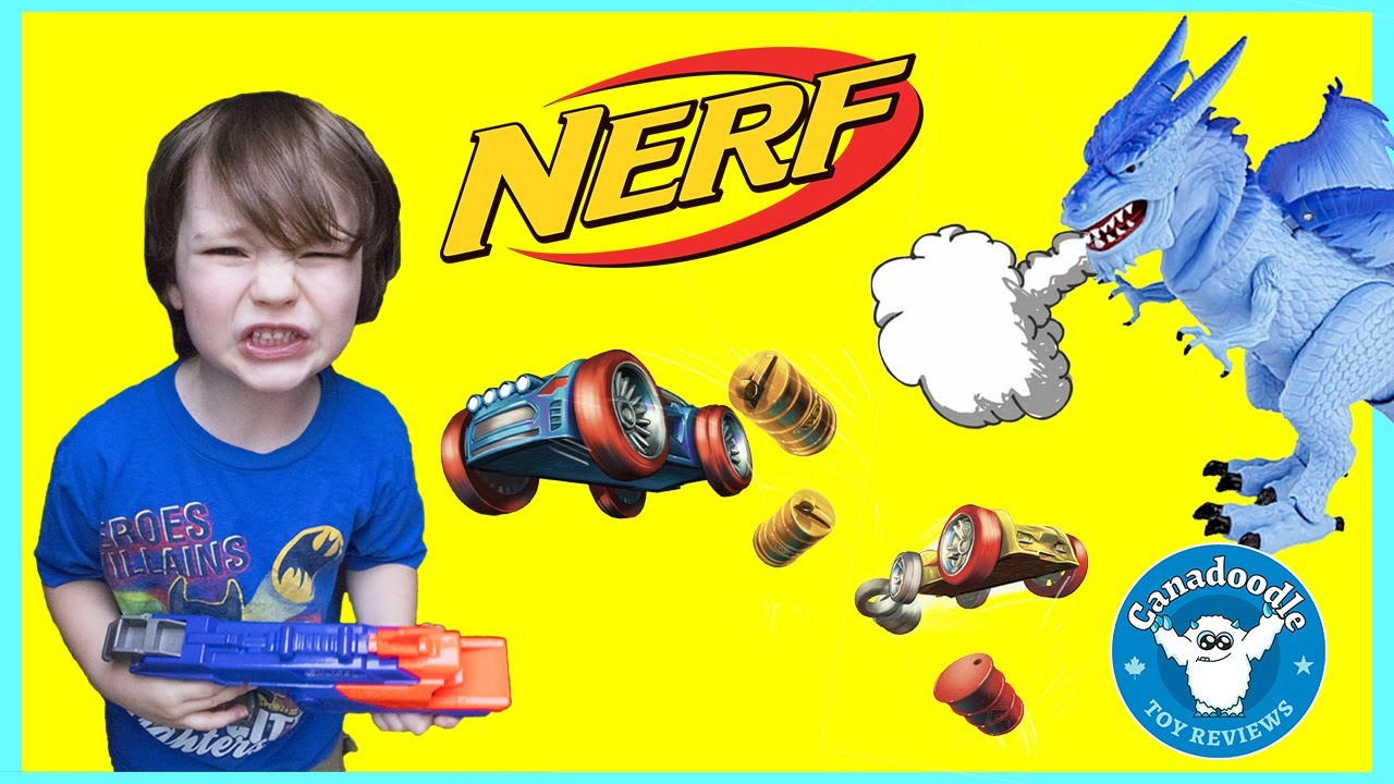 NERF NITRO Duelfury Demolition foam car launchers Animal Planet Ice ...