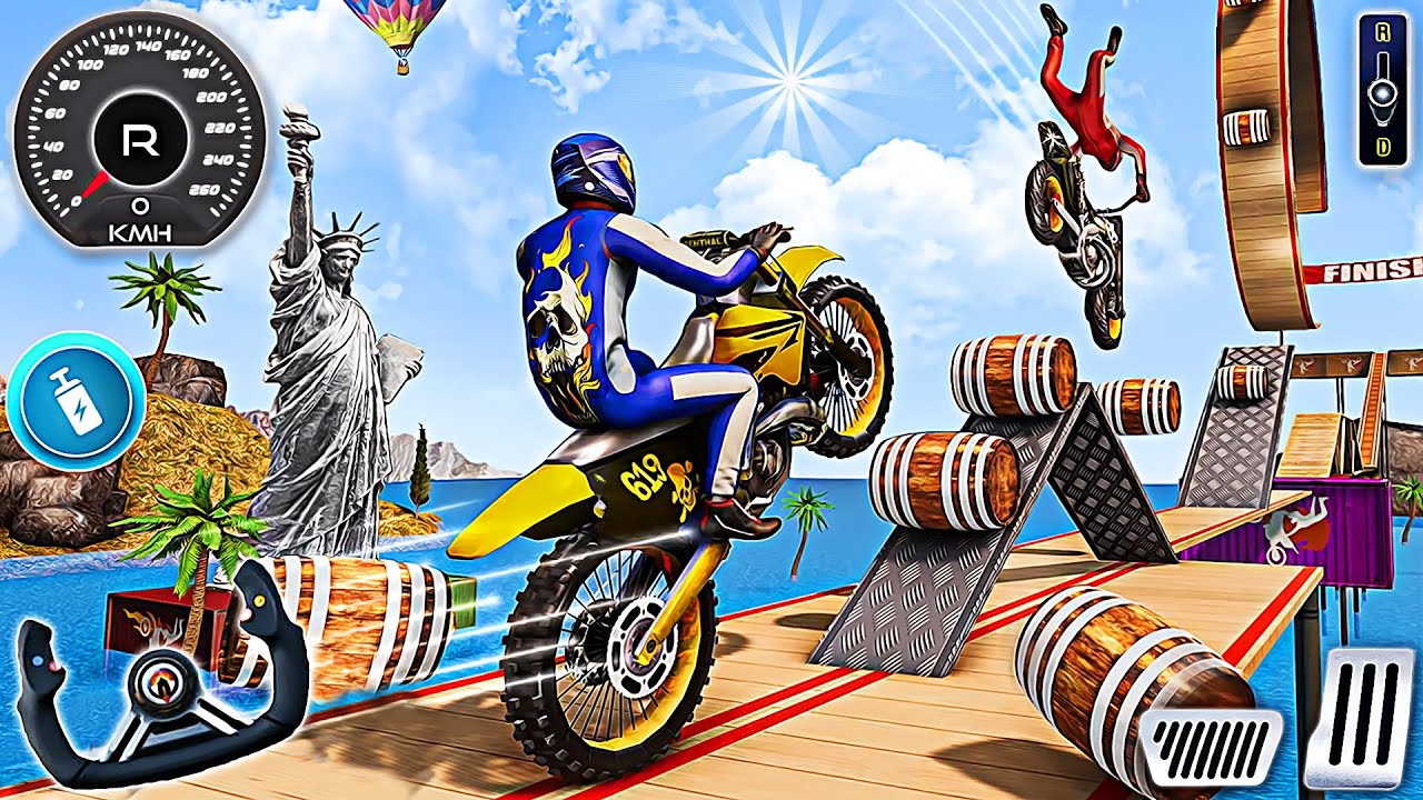 Extreme Bike Stunts Tracks Game 3D - Motor Bike Impossible Driving Sim ...