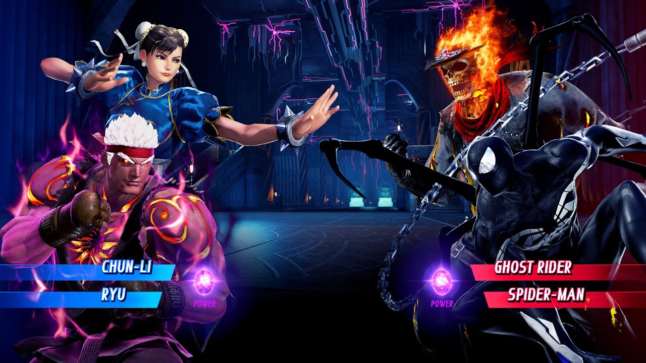 Chun Li & Evil Ryu vs Ghost Rider & Black Spiderman (Very Hard ...