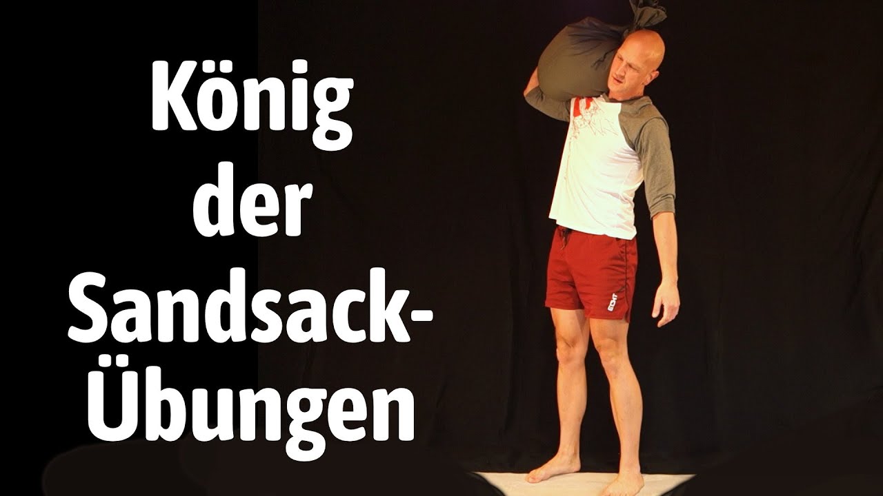 Sandsack schultern mit Varianten: Tutorial für Sandbag to shoulder (Anleitung) - YouTube