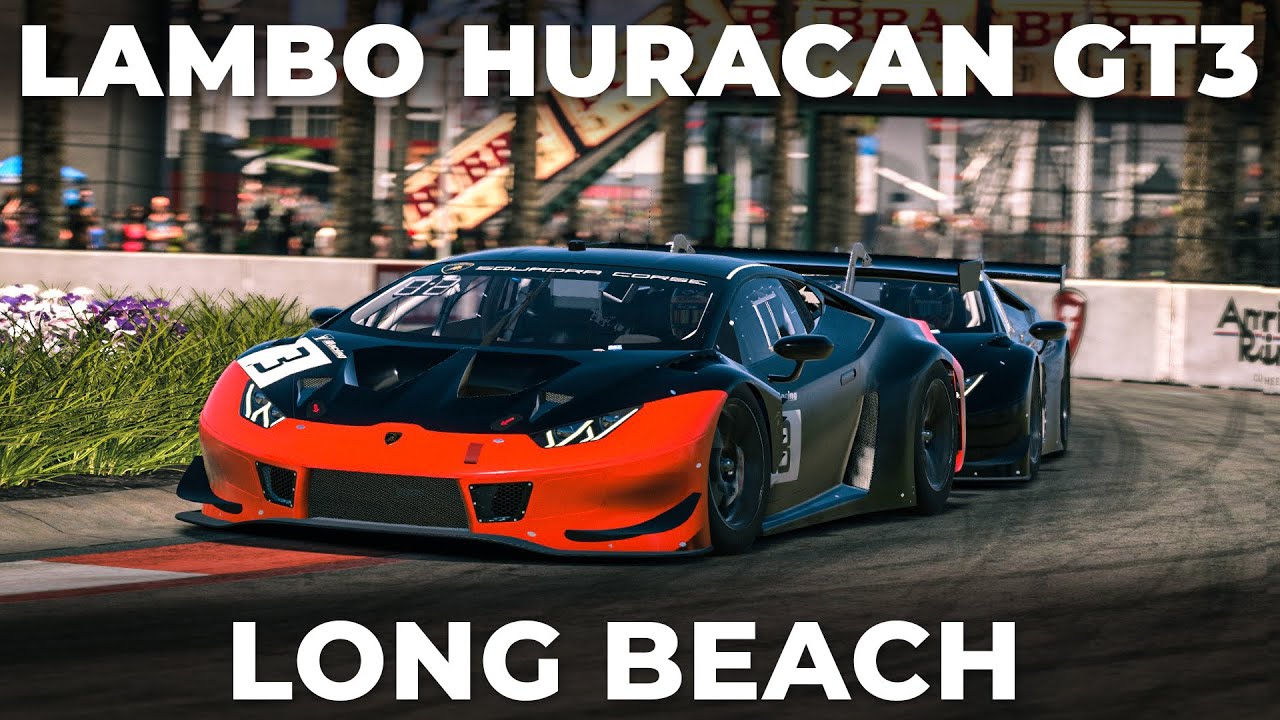 NEW CAR, NEW TRACK!! | Lambo Huracan GT3 Evo @ Long Beach | iRacing ...