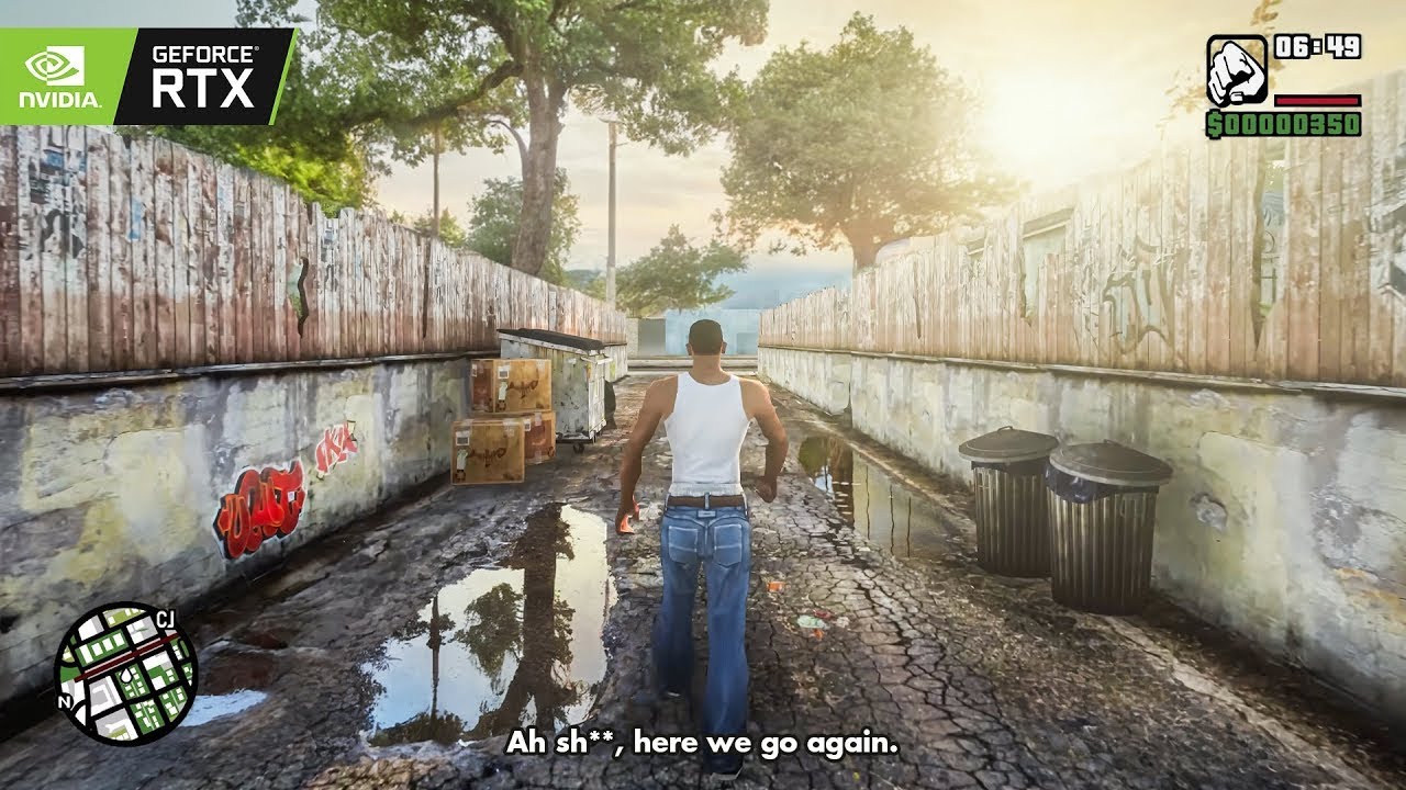 GTA San Andreas RTX 4090 4K Gameplay! GTA SA Remastered Graphics Mods ...