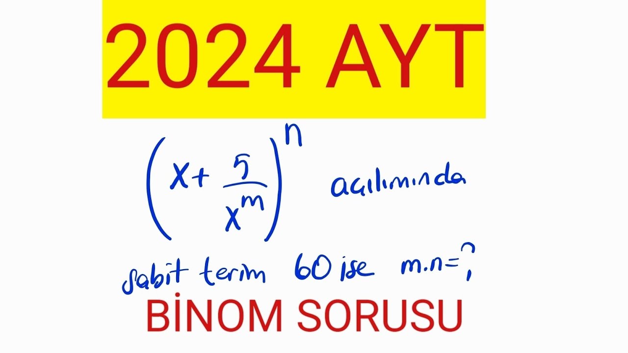 2024 Ayt matematik binom sorusu💥💥💥 - YouTube
