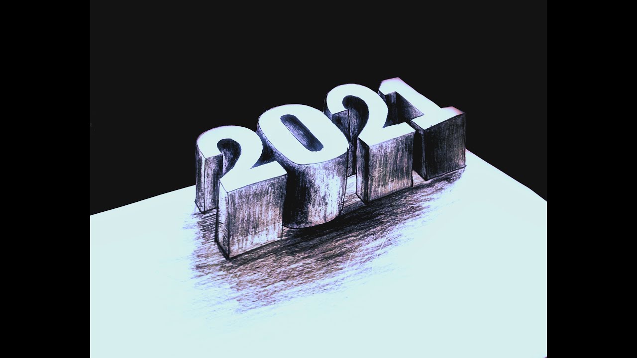 How to Draw 2021, 3D Drawing Trick Art On Paper. - YouTube