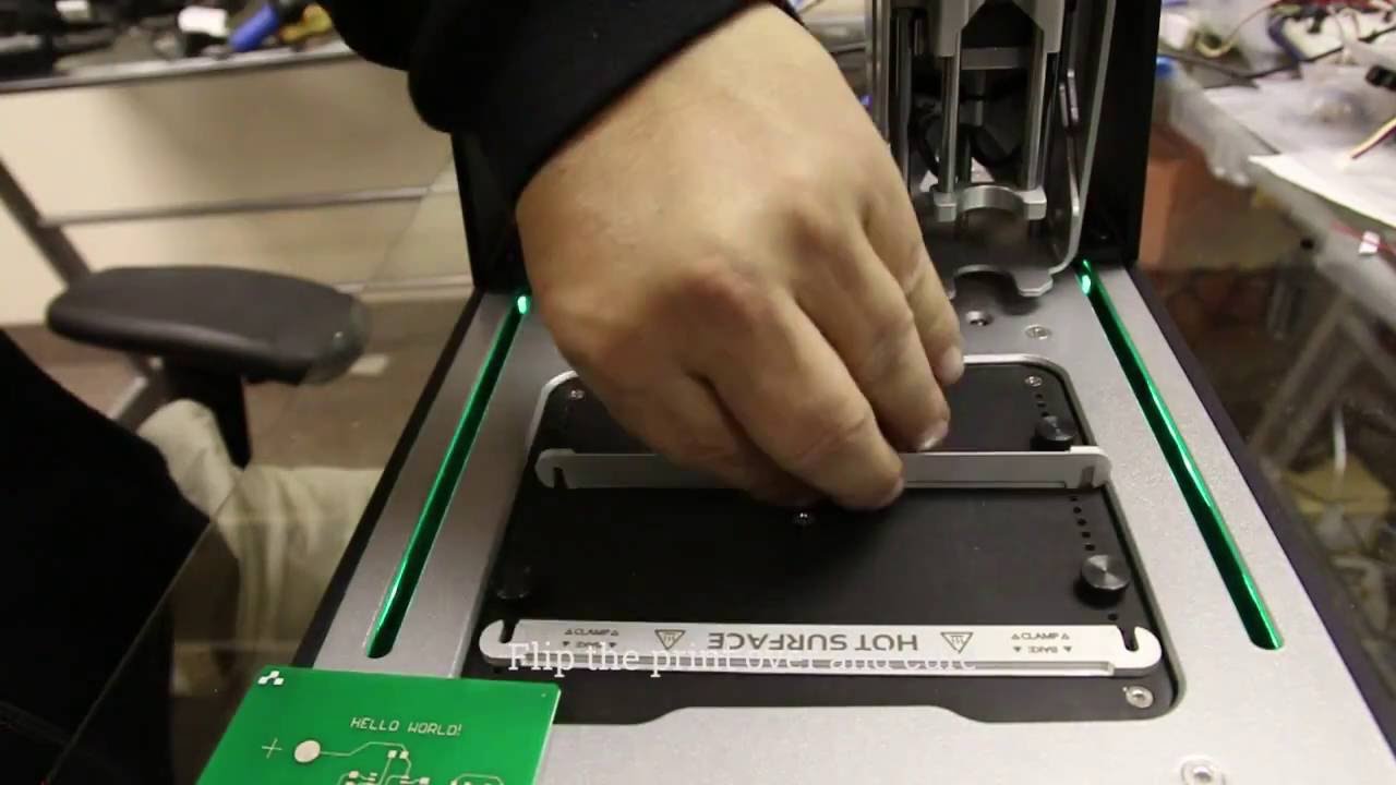 Voltera V-one printer for circuit boards - YouTube