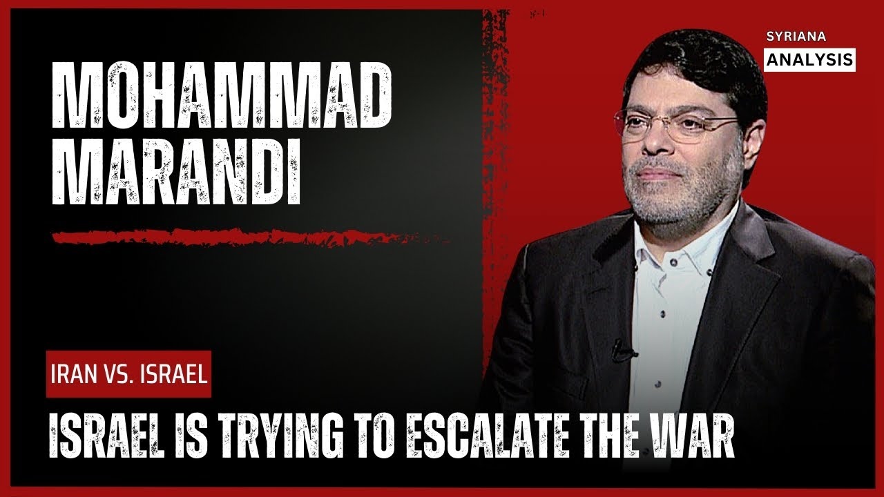 Israel is trying to escalate the war - Dr. Mohammad Marandi - YouTube