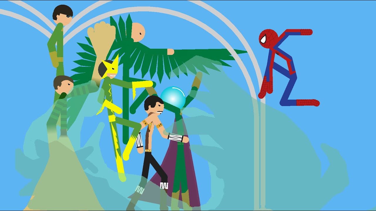 Stick Nodes Spider-Man & Sinister Six Stick Figures - YouTube