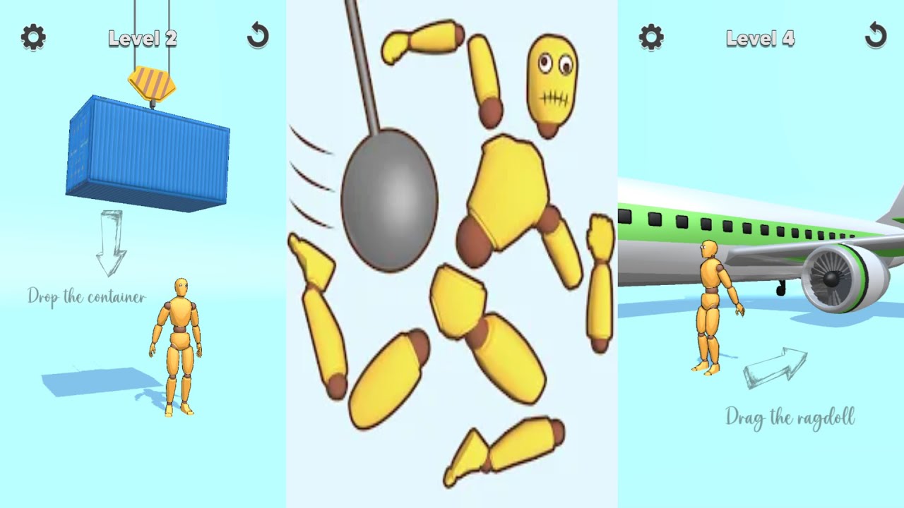 Kick & Break Les jeux Ragdoll Gameplay New Mobile Game Walkthrough All ...