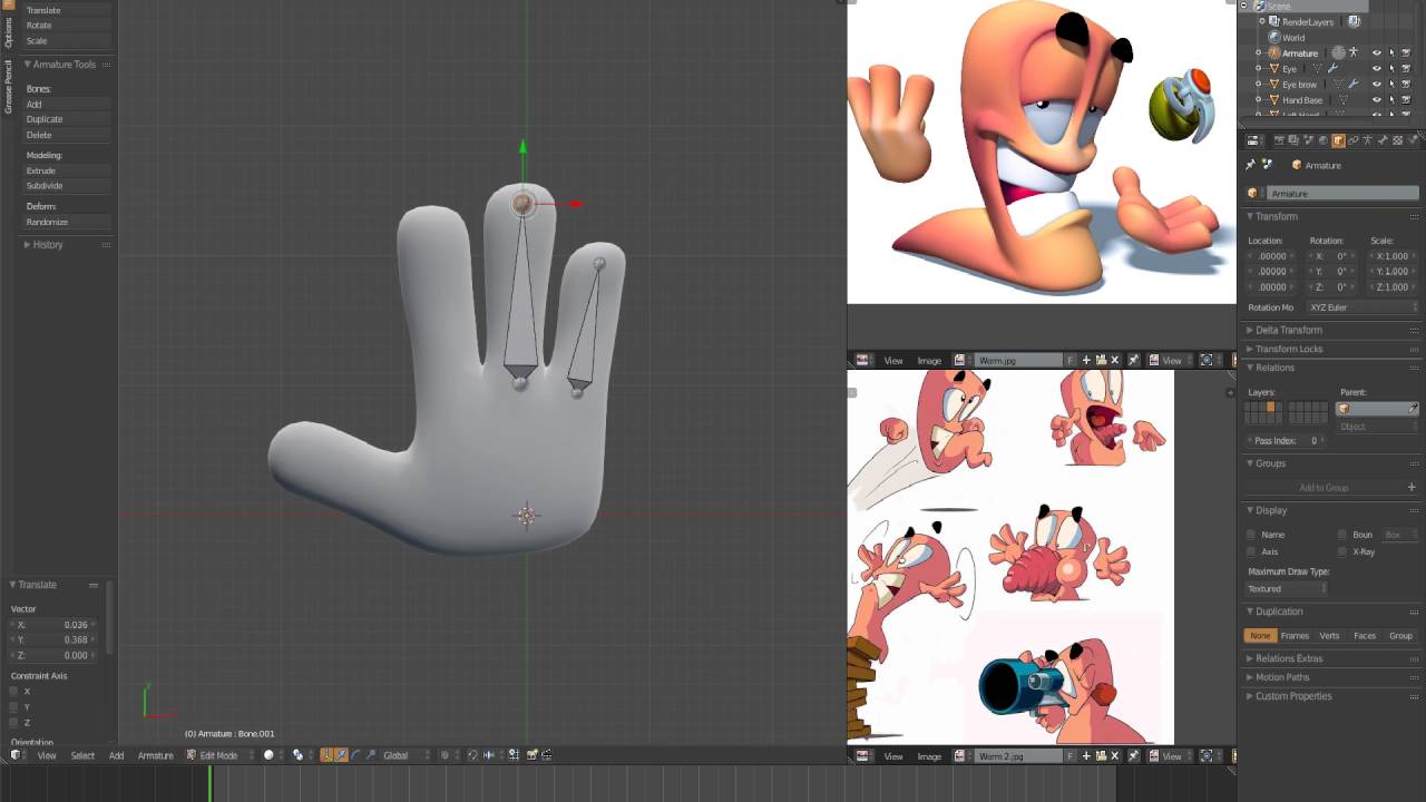 Blender Worms Speed Modeling - YouTube