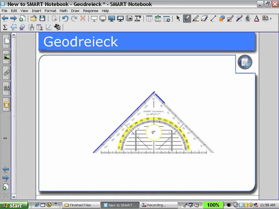 SMART Notebook Math - Measurement Tools - Geodreieck - YouTube