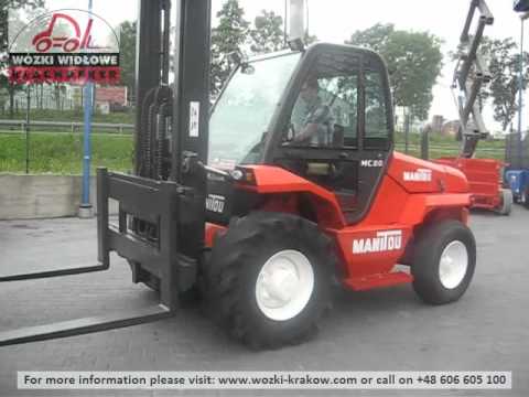 Rough terrain forklift Manitou MC50 (2000) 5 ton for sale - YouTube