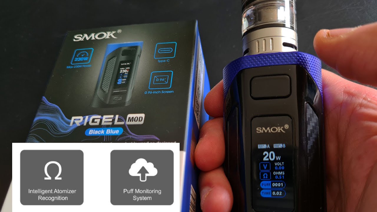 SMOK Rigel Double battery mod USB C unbox and how to use 🔞 ...