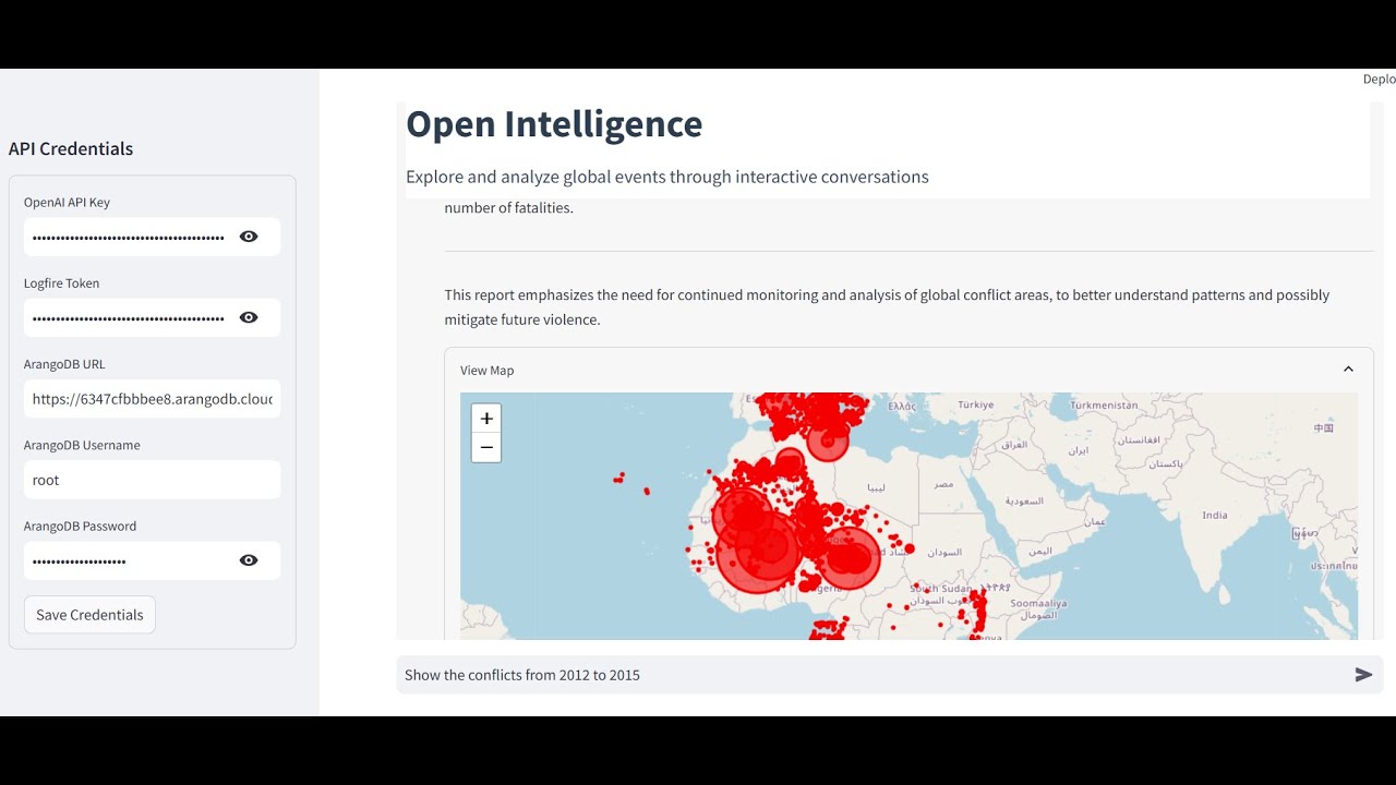 Open Intelligence agent with Pydantic AI and Arango DB (Demo) - YouTube