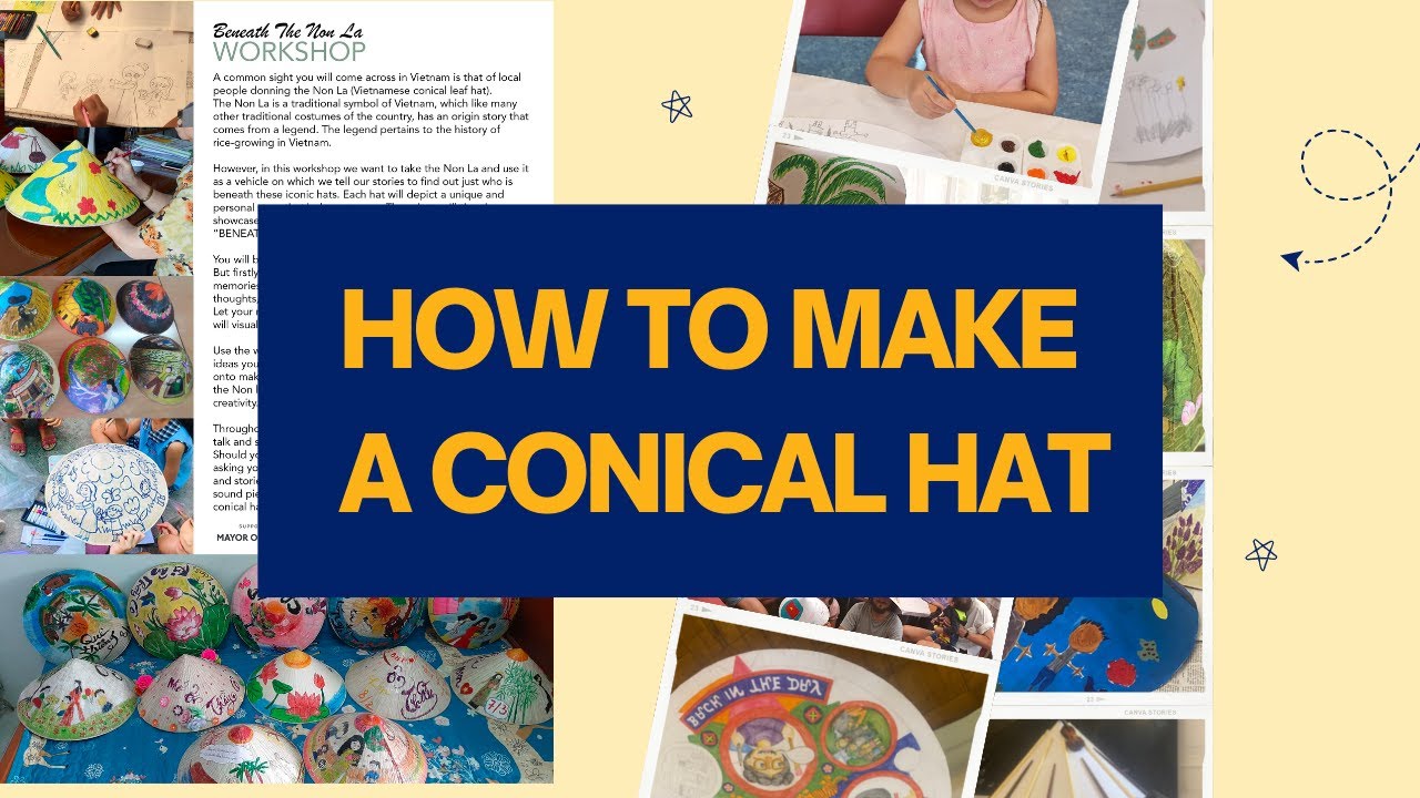 "BENEATH THE NON LA" - How to create your own conical hat - YouTube
