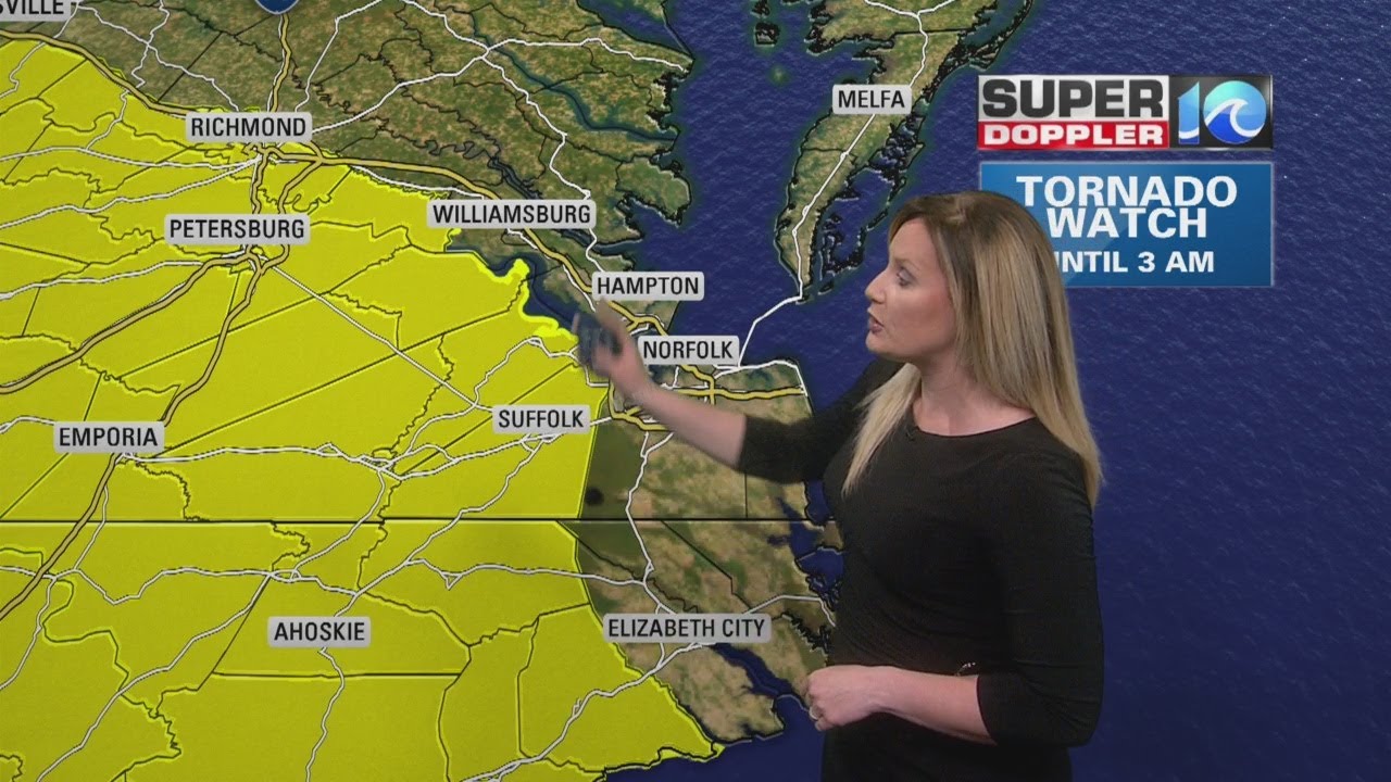 Super Doppler 10 Sunday Night Forecast - YouTube