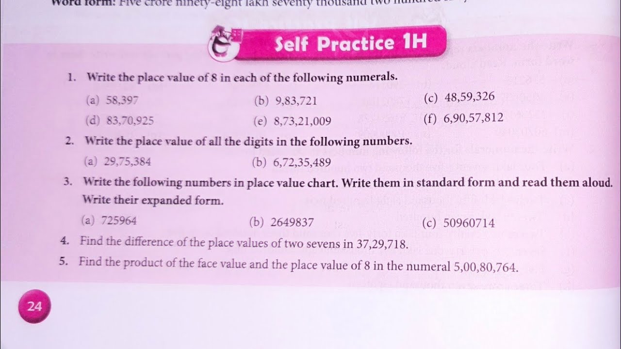 new learning composite maths class 6 self practie 1h | schand maths ...