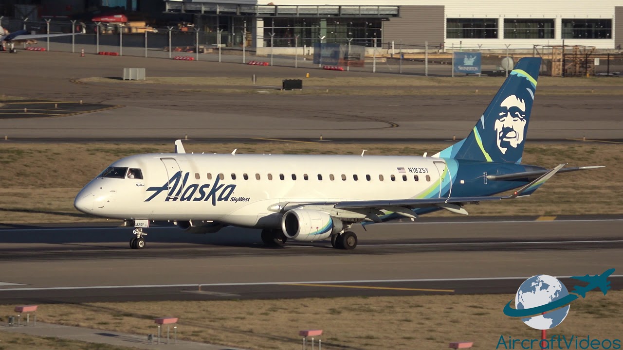 SkyWest Airlines ERJ-175/LR [N182SY] -- UHD 4K - YouTube