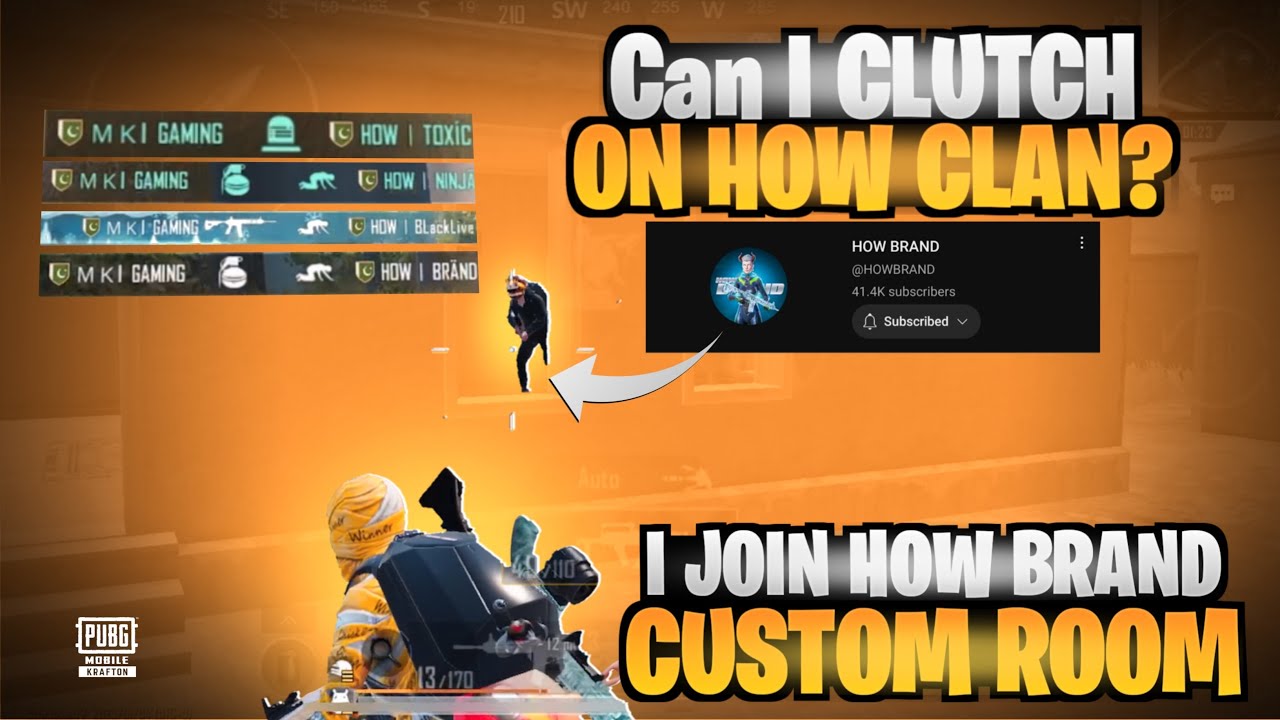 Joining @HOWBRAND Custom Room | Fight With How Clan ? | MK Gaming - YouTube