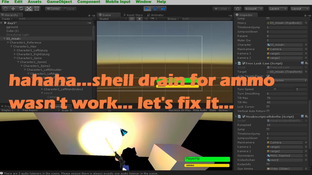 make anime game with blender and unity day 6 part 2 - YouTube