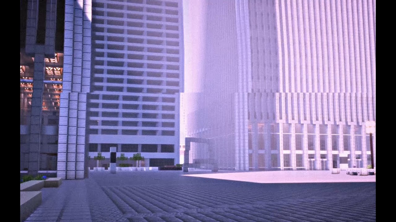 Minecraft World Trade Center 1996 - YouTube