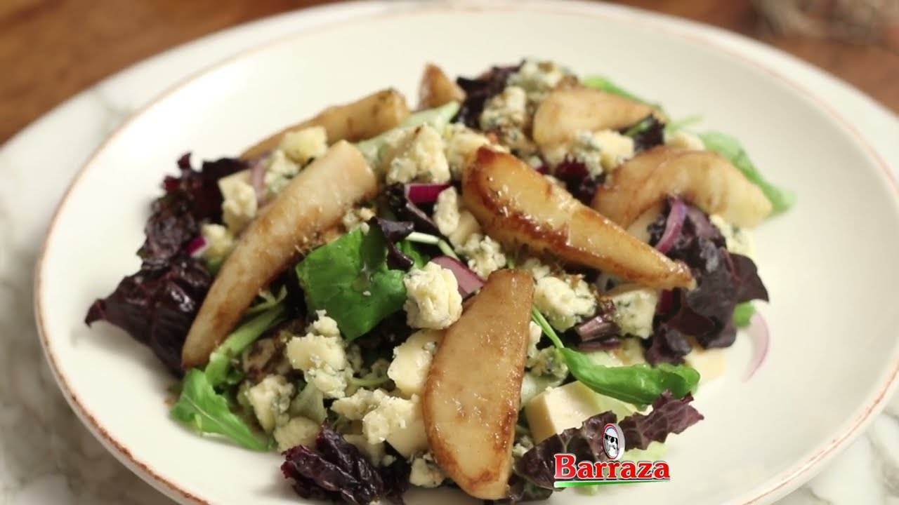 Ensalada de peras y queso azul! - YouTube