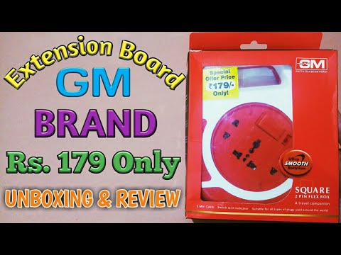 GM electric extension board | Square 2 pin flex box | 5 Meter Cable ...