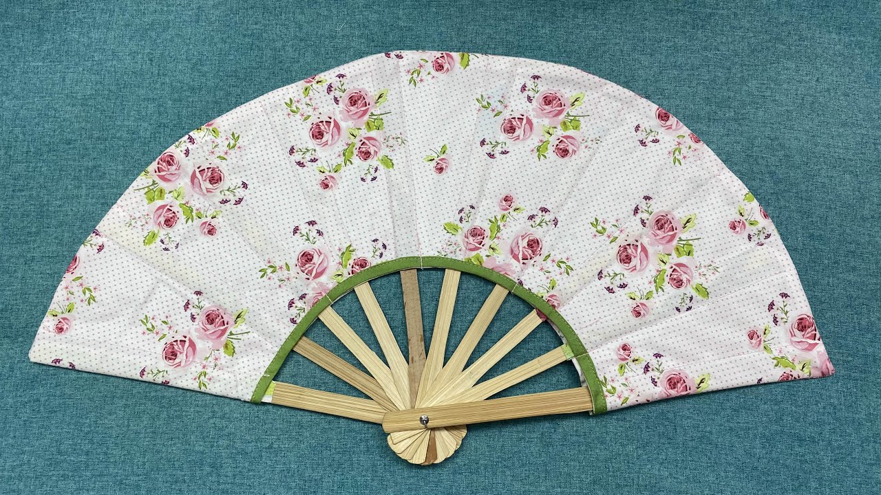 How to sew a fabric hand fan in an unbelievably easy way; # ...