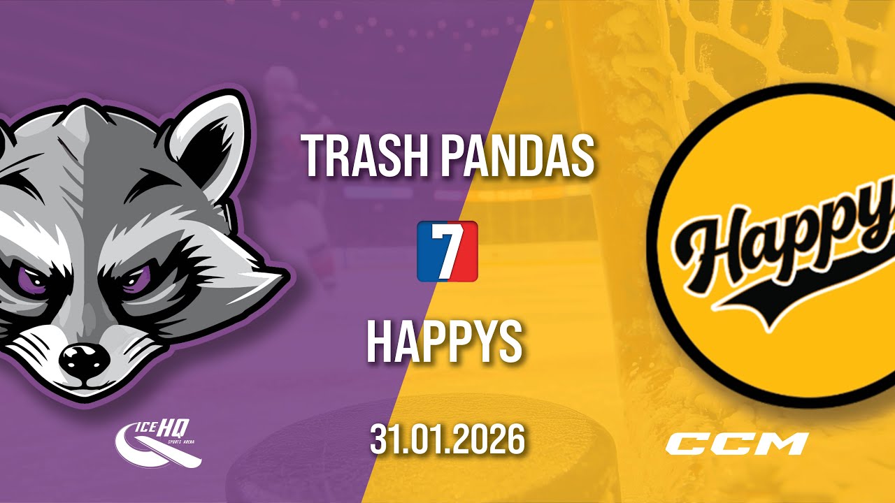 Trash Pandas vs Happys - Div 7 - 31st January - iceHQ Rec League ice ...