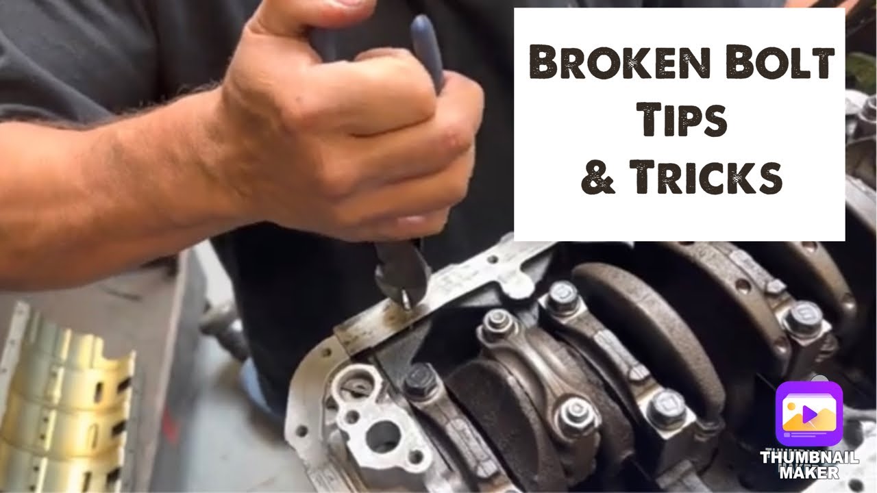 My Tips & Tricks To Removing Broken Bolts - YouTube