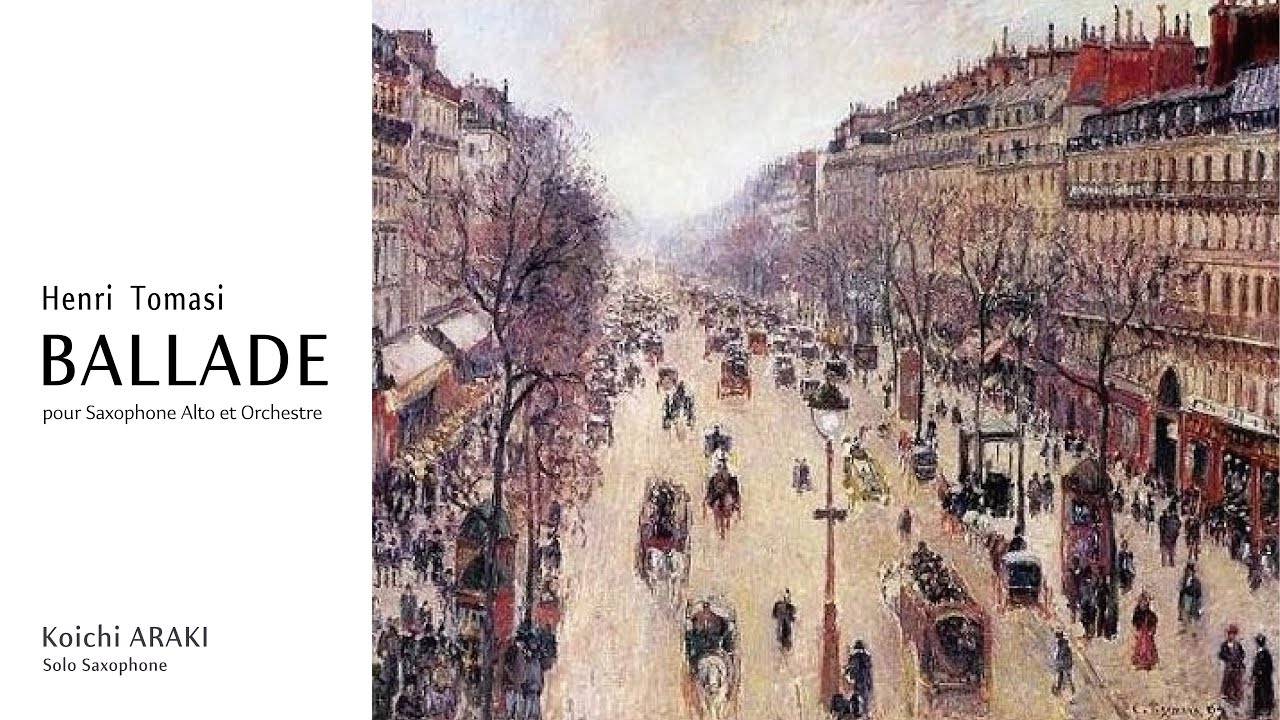 【LIVE】H.Tomasi "BALLADE" Koichi ARAKI（Saxophone）/ H.トマジ アルトサクソフォンと管楽器の ...