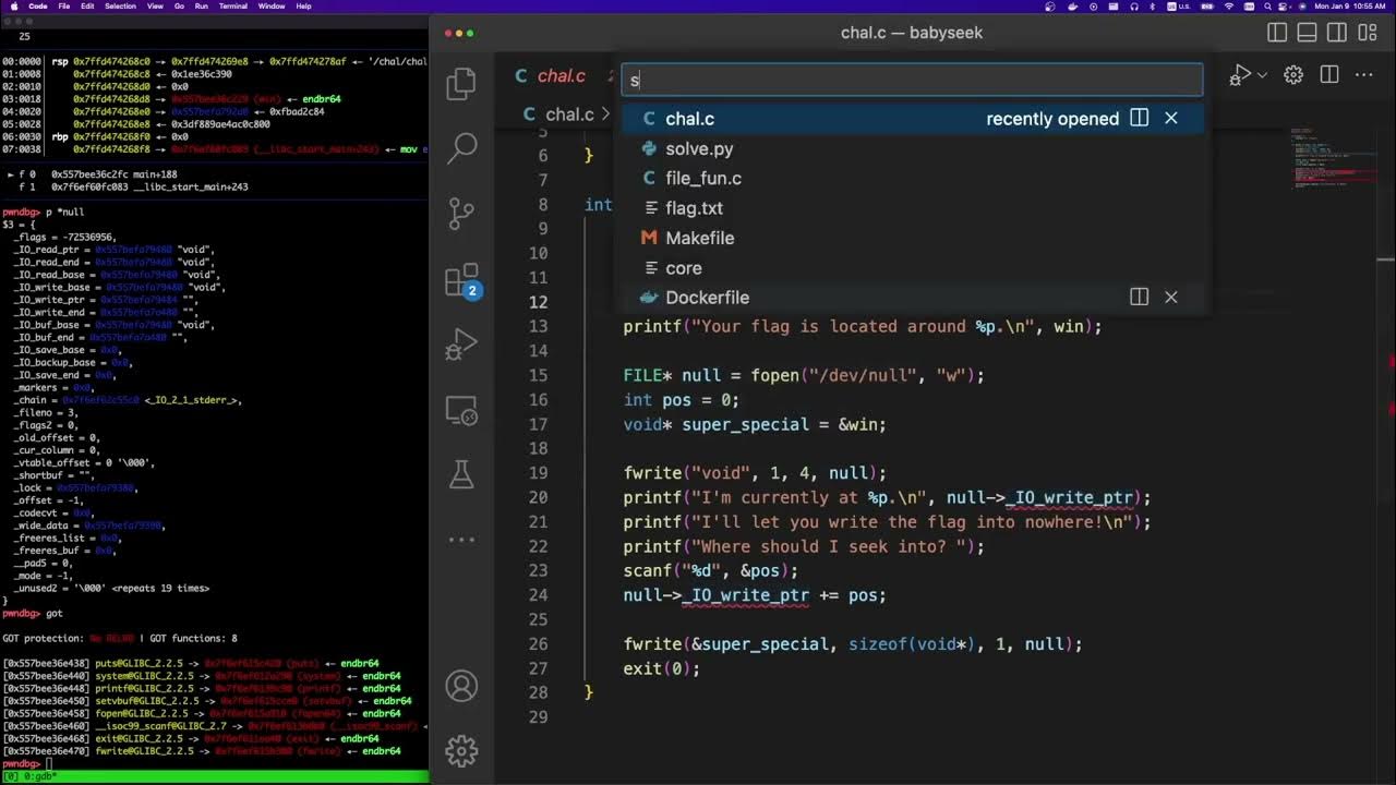 irisCTF2023 Writeups - PWN Babyseek - YouTube